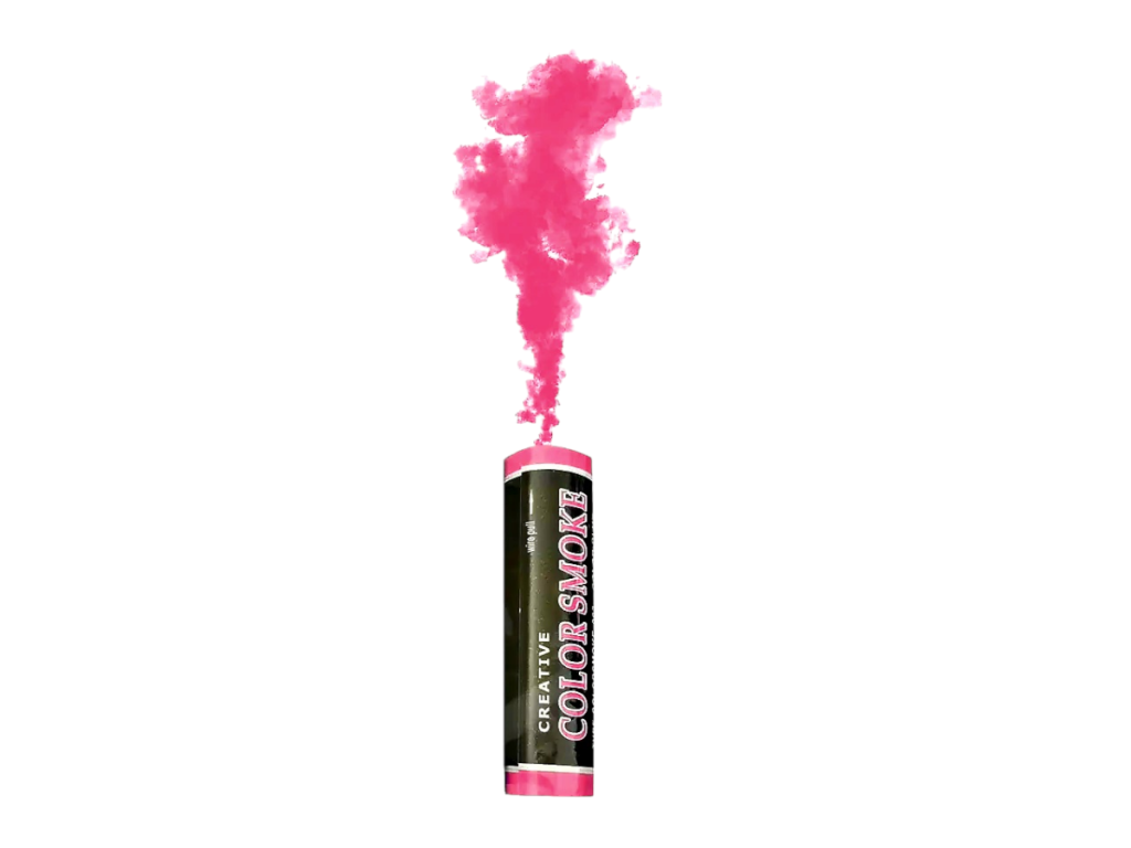 Color Smoke Grenade Pink-Single – Daya’s Fireworks