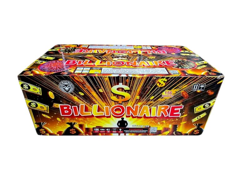 1.2 Inch Billionaire 156 Shot Cake – Daya’s Fireworks