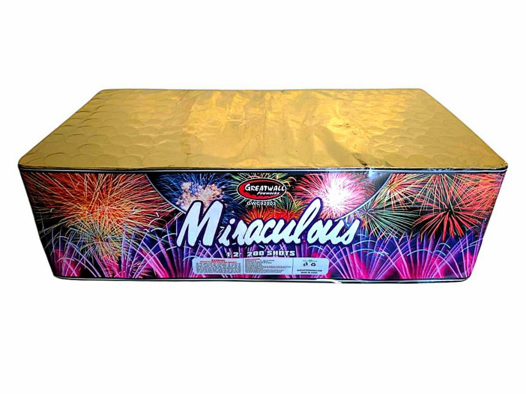1.2 Inch Miraculous 200 Shot Cake – Daya’s Fireworks
